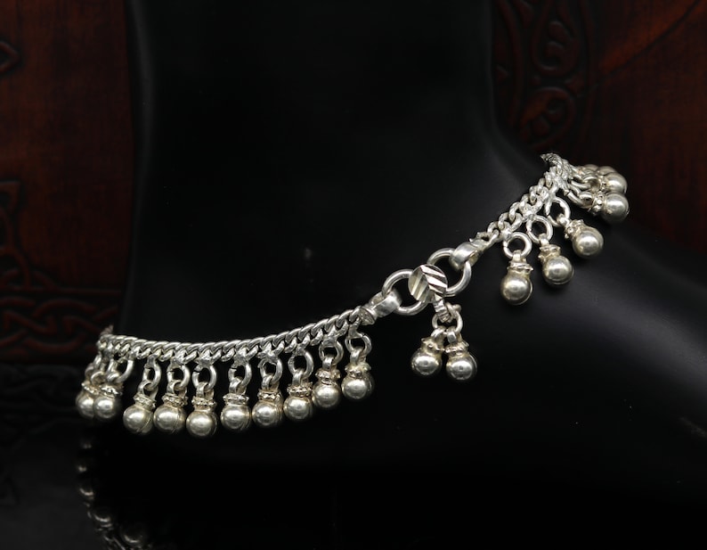 Solid Sterling Silver Handmade Vintage Style Heavy Noisy Bells Single ...