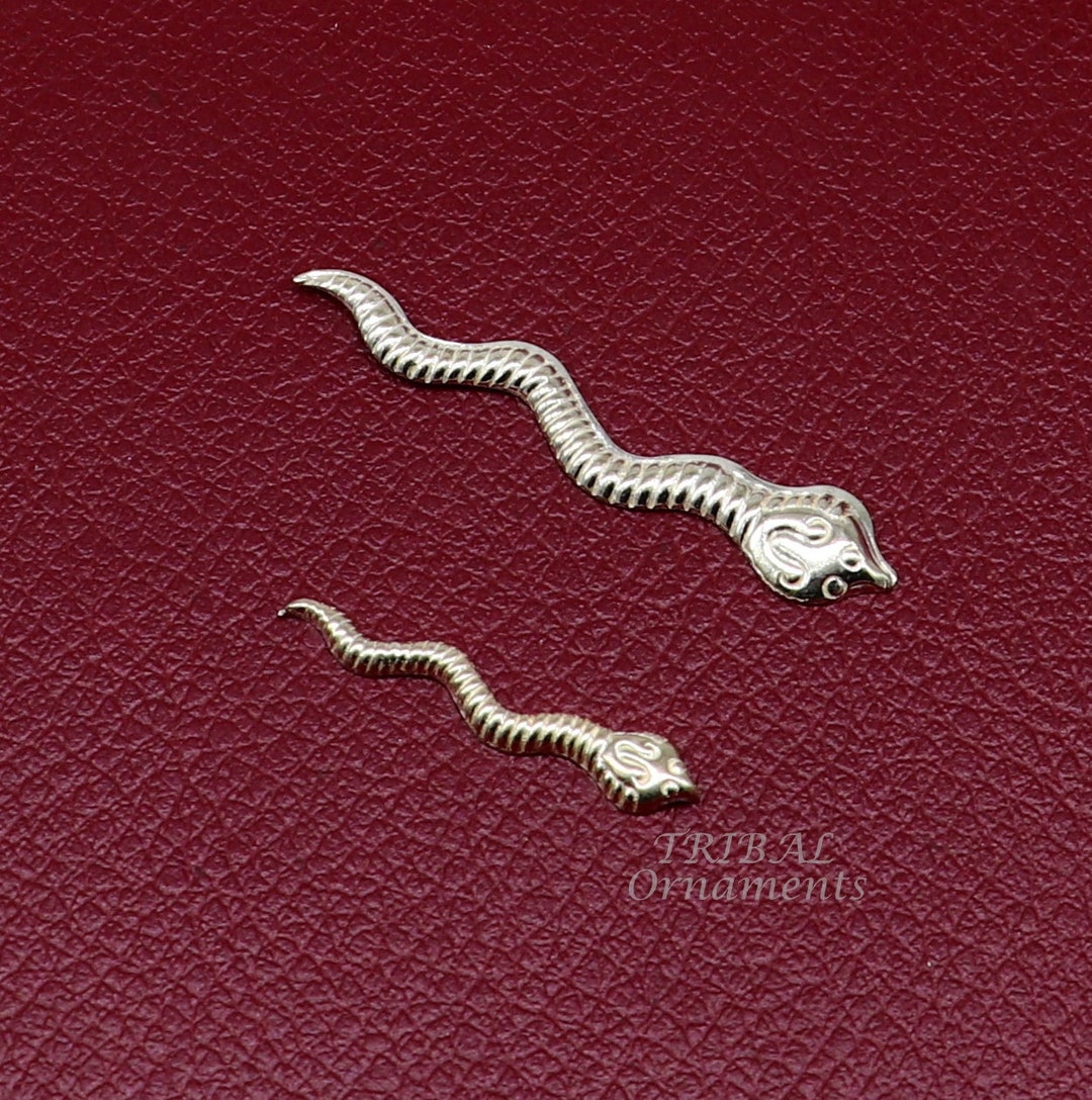 Sterling Silver Handmade Nag Nagin Snake Joda Pair for Puja or ...