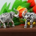 Pure 925 Sterling Silver Kandrai Work Nakshi Design Customized Elephant ...