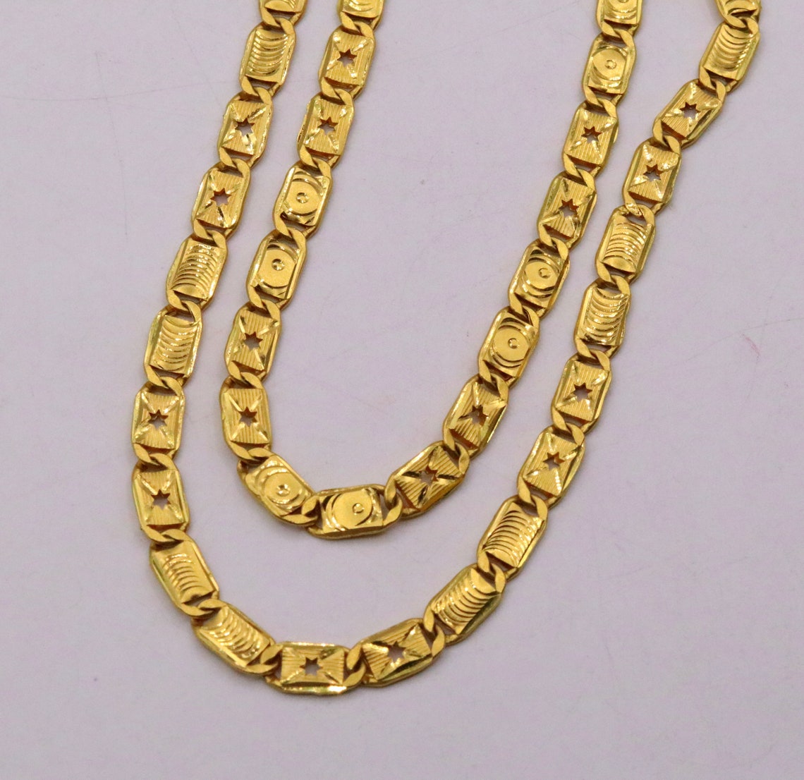 18/20/22/24 Inches Long All Size Handmade 22karat Yellow Gold 5 Mm Wide ...