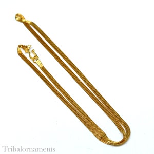 Handmade 22kt Yellow Gold Multi Box Chain Custom Work Highway Chain ...