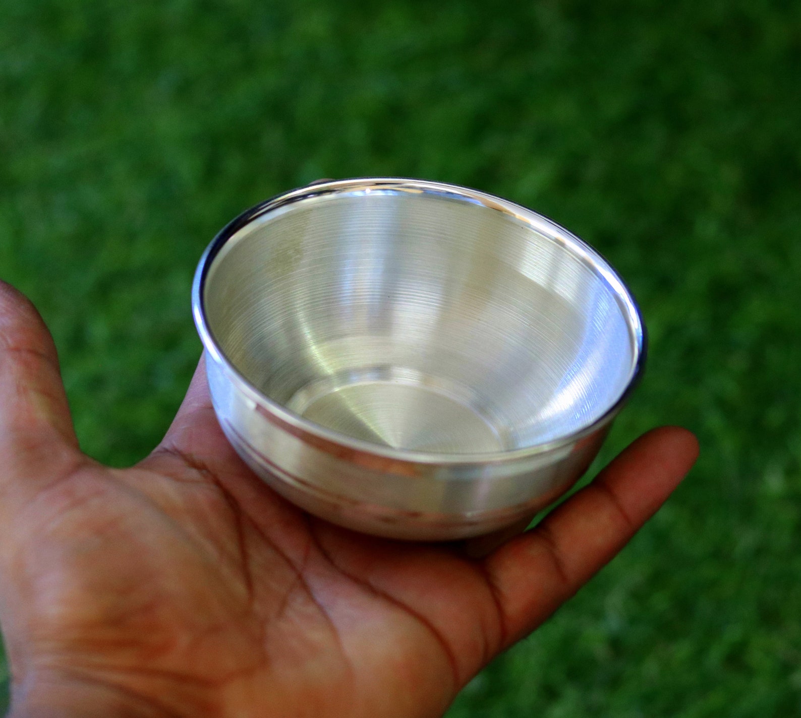 Handmade Pure 999 Fine Silver Bowl, Excellent Silver Utensils From ...