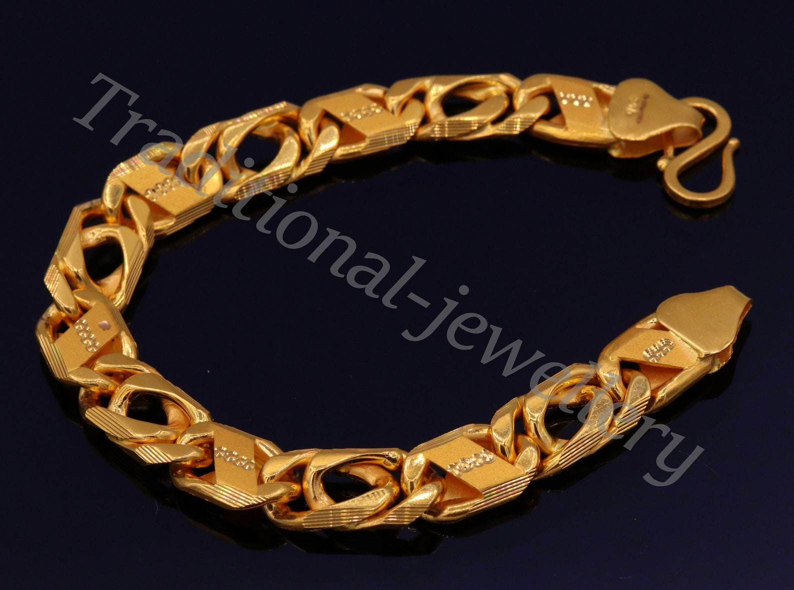 Traditional Navabi Chain Style 22kt Yellow Gold Handmade - Etsy
