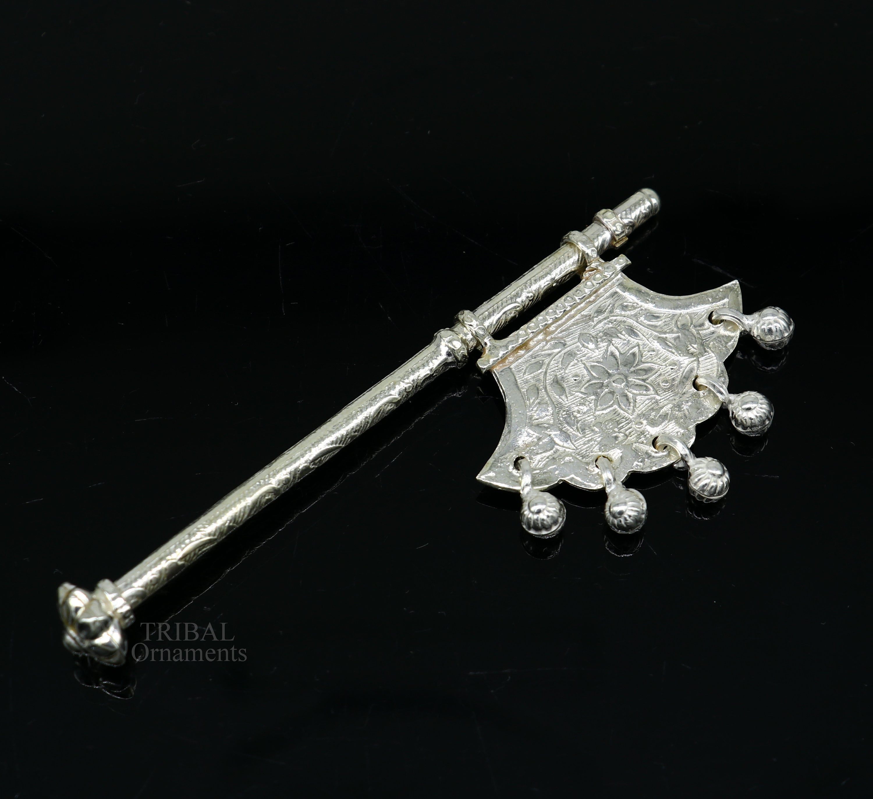 925 Sterling Silver Pankhi Small Fan or Pankhi for God Puja - Etsy