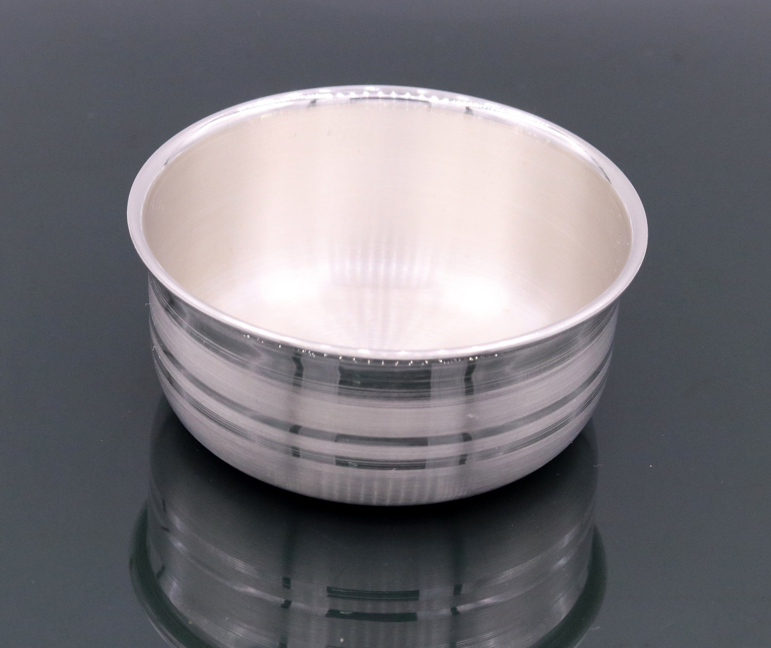 Plain Design Handmade 999 Solid Silver Bowl, Silver Vessels, Silver ...