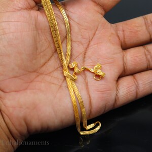 Handmade 22kt Yellow Gold Multi Box Chain Custom Work Highway Chain ...