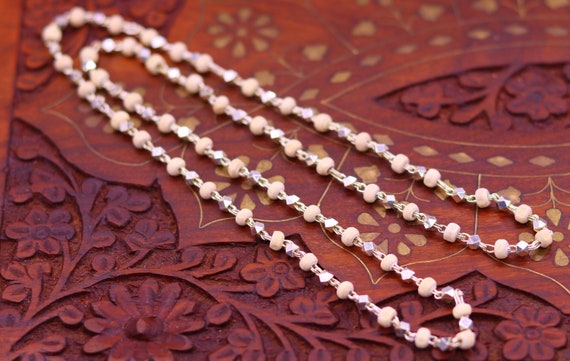 Vintage Design Handmade Sterling Silver Chain Necklace | Etsy