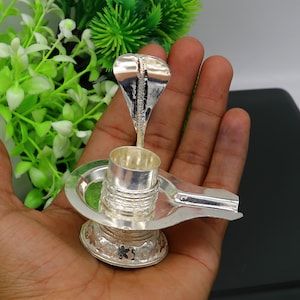 925 Pure Solid Sterling Silver Lord Shiva Lingam Stand/jalheri, Use for ...