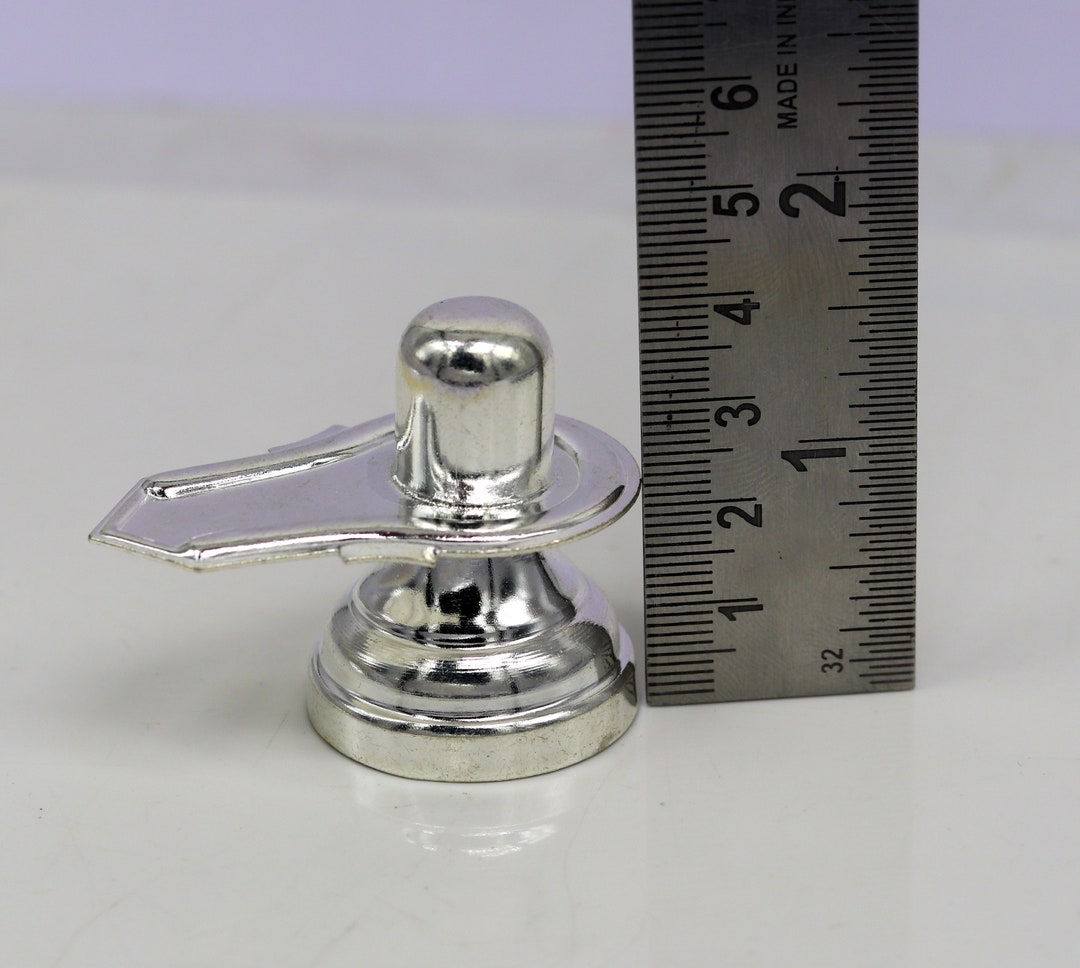 925 Sterling Silver Handmade Idol Lord Shiva- Linga, Silver Shivling ...