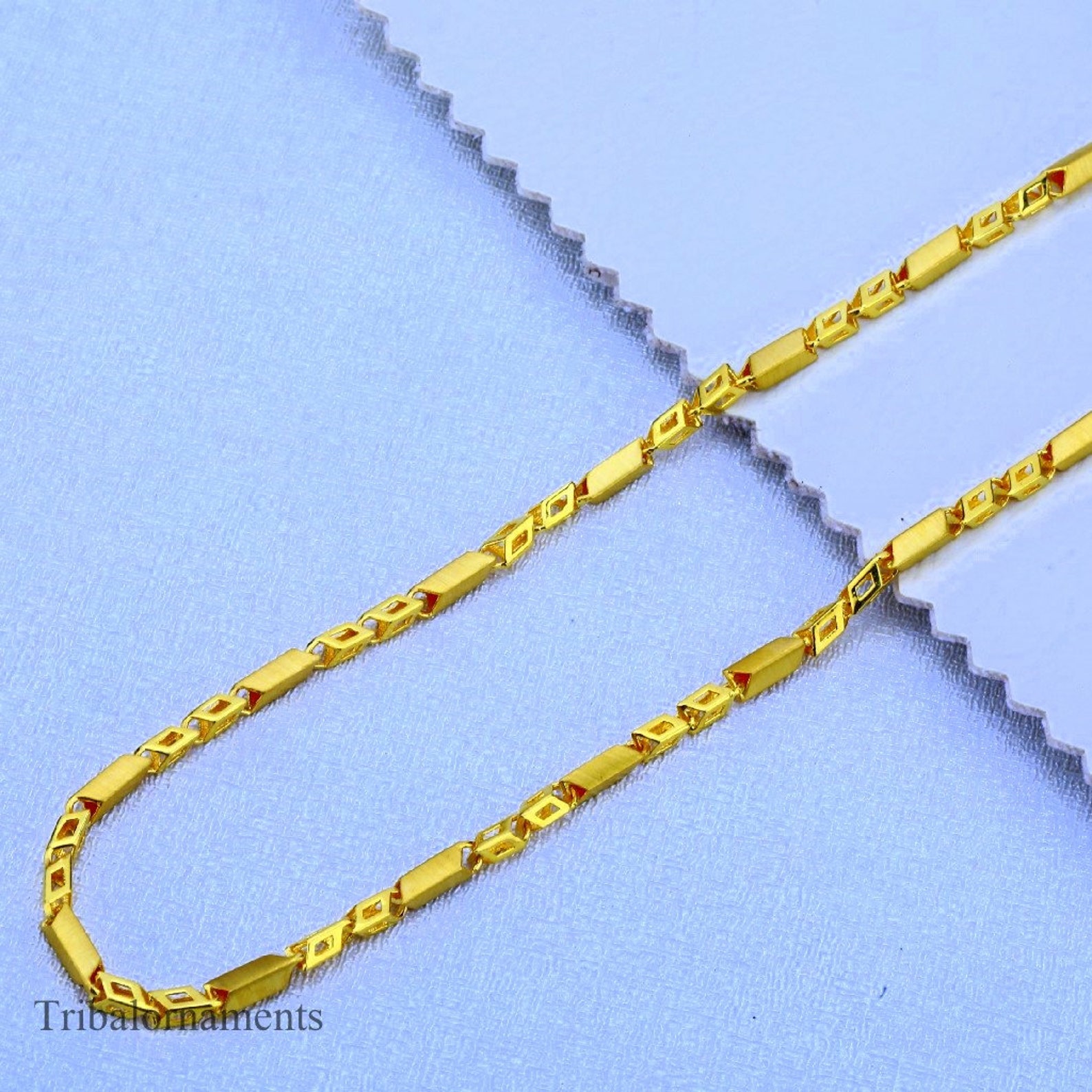 Vintage Design 22kt Yellow Gold Handmade Daily Use Choco Chain - Etsy