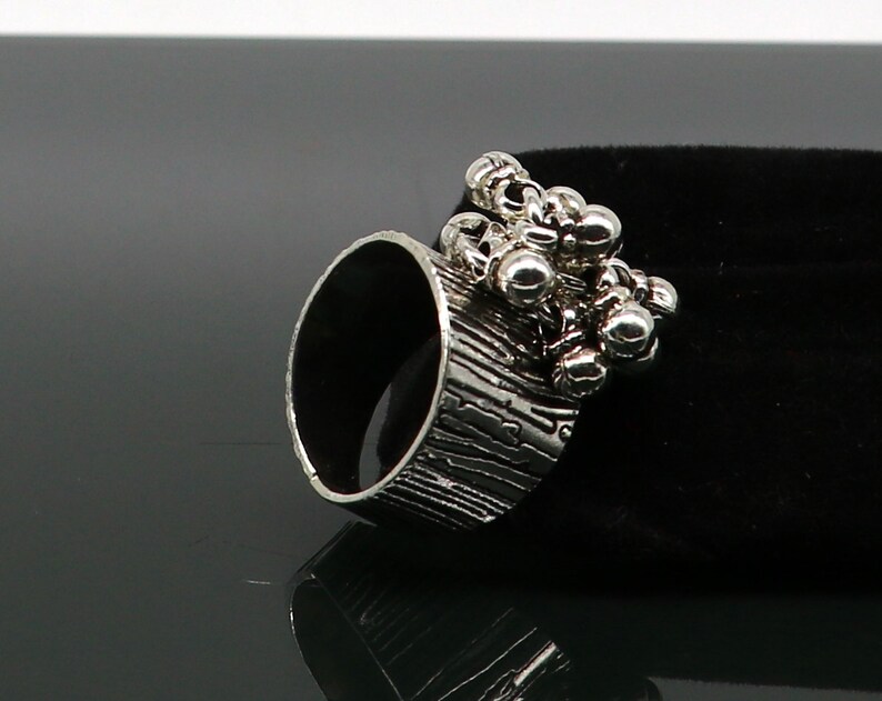Solid 925 Sterling Silver Handmade Bells Ring Vintage Antique - Etsy