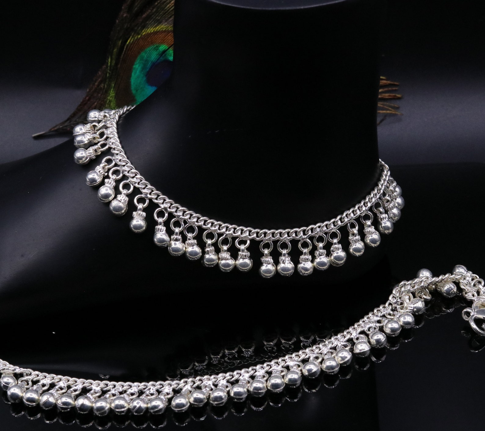 Vintage Antique Style Sterling Silver Handmade Solid Chain - Etsy