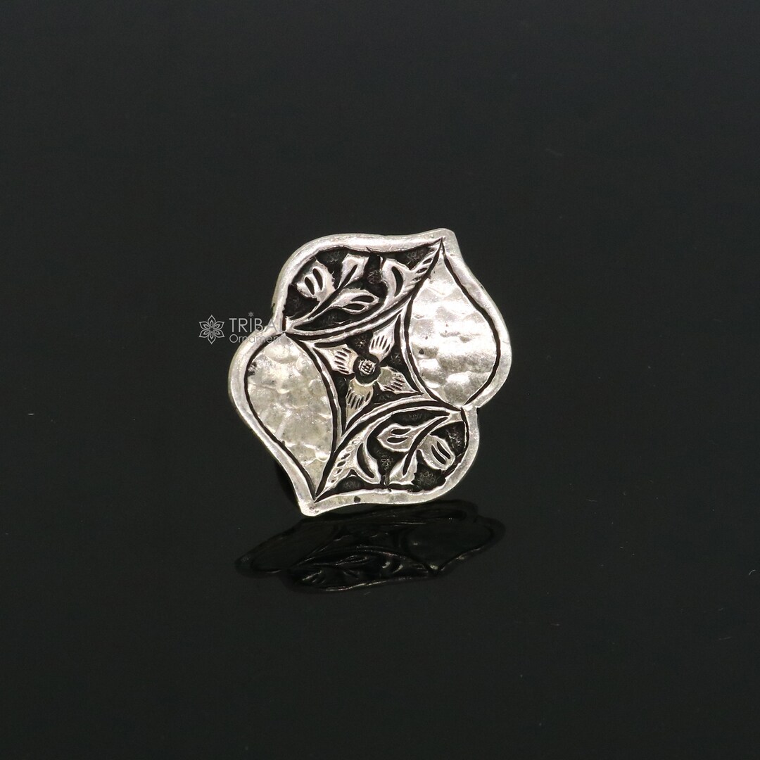 Exclusive Indian Classical Cultural Flower Design 925 Sterling Silver ...