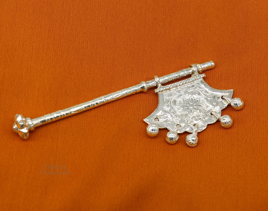 925 Sterling Silver Pankhi, Small Fan or Pankhi for God Puja, Best ...