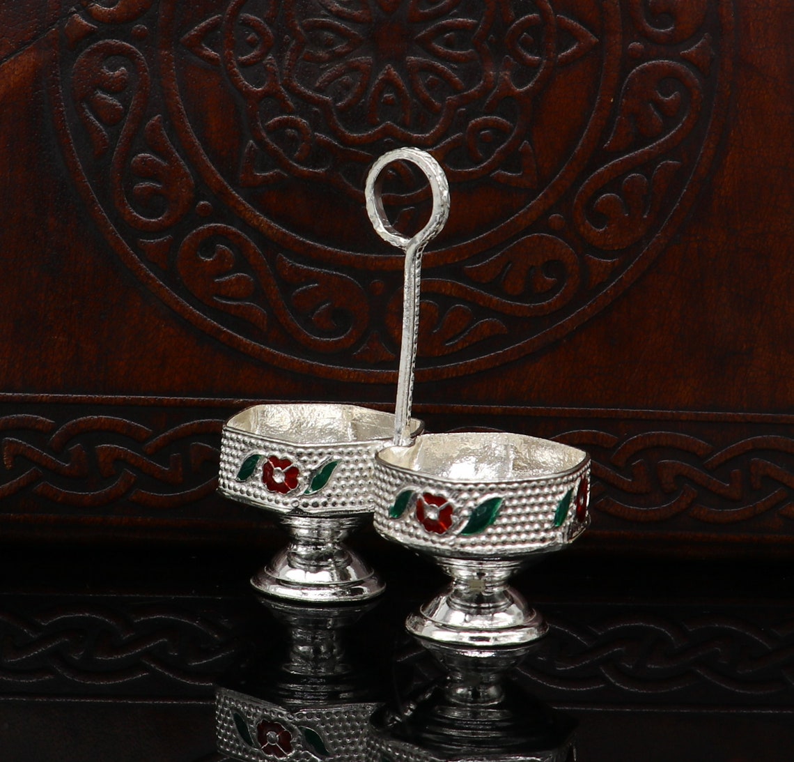 925 Sterling Silver Handmade Customized Work Puja Utensils - Etsy