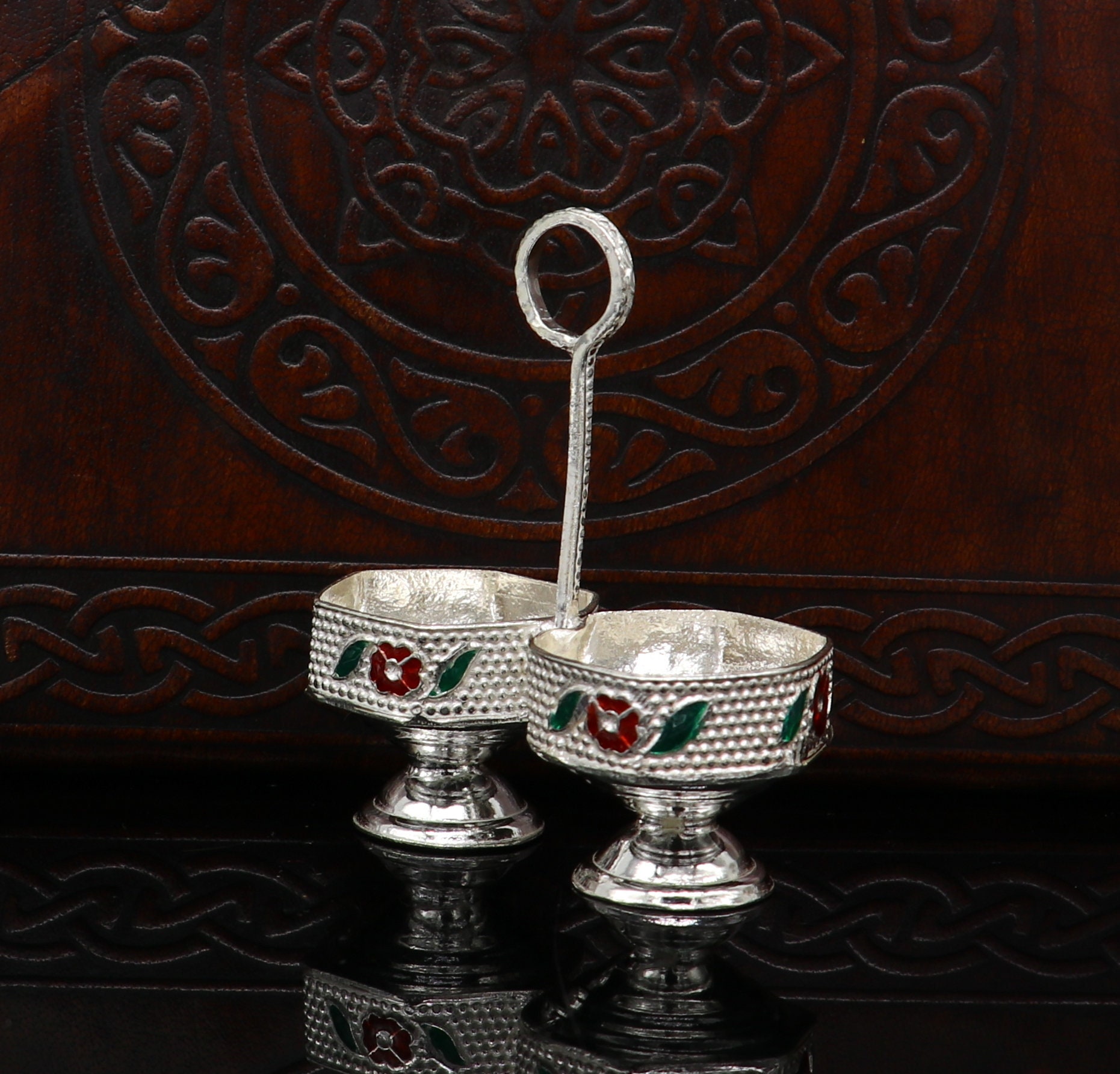 925 Sterling Silver Handmade Customized Work Puja Utensils - Etsy