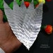 7" Silver Mango Tree Leaf Amazing Puja Worshipping Article Solid ...