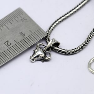 925 Pure Silver Divine BULL Face Pendant Best Gifting Pendant, Wheat ...