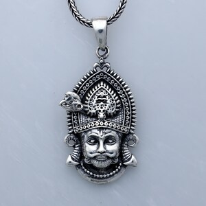 925 Sterling Silver Khatu Shyam Pendant/ Lord Krishna, Amazing Divine ...