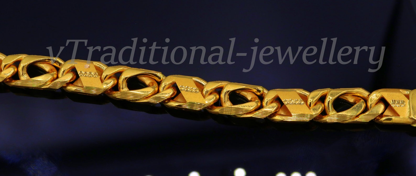 Traditional Navabi Chain Style 22kt Yellow Gold Handmade - Etsy