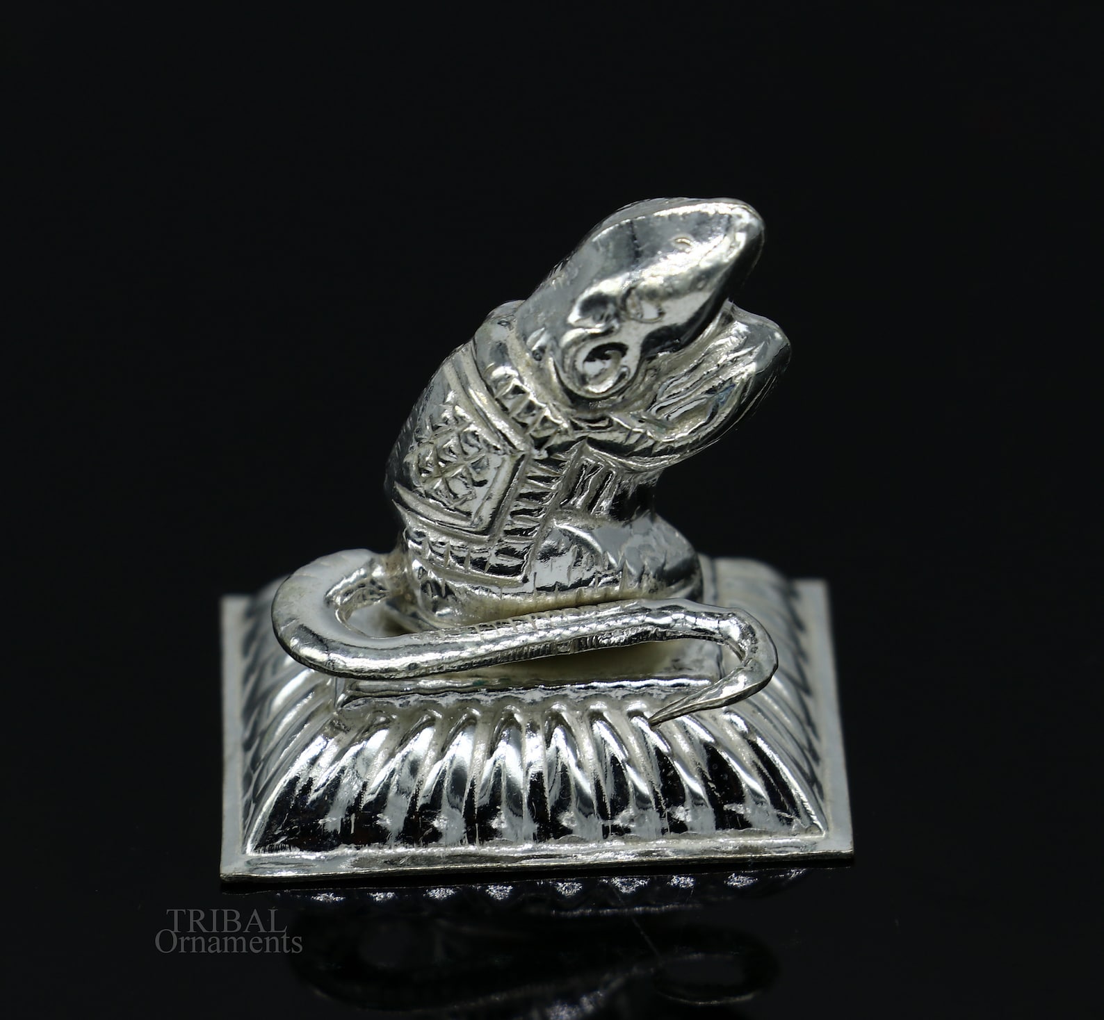 Lord Ganesha Vahan Mushak Maharaj Sterling Silver Handmade Small ...