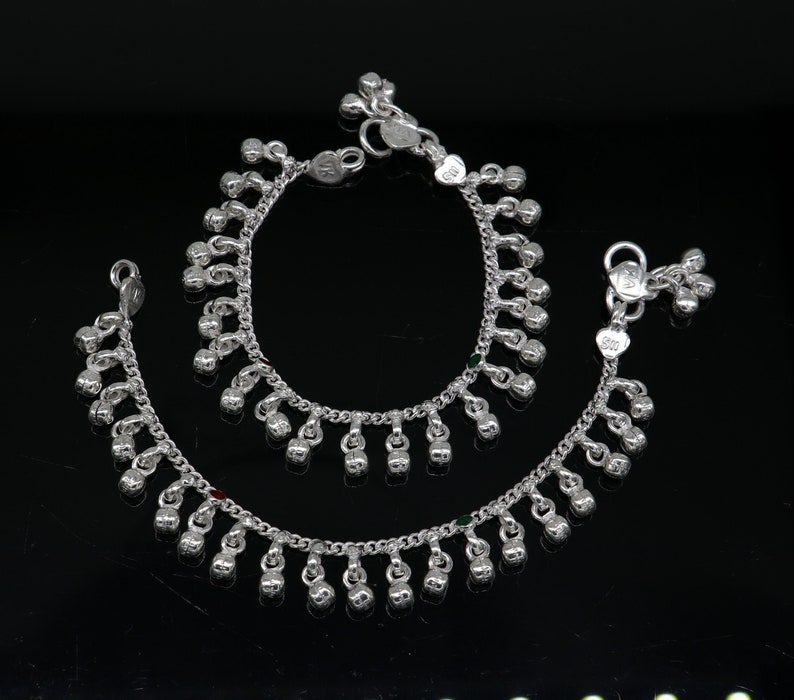 5 Handmade Sterling Silver New Born Baby Anklets - Etsy