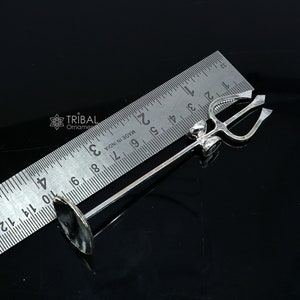 Divine Lord Shiva Trident,925 Sterling Silver Trishul Puja Article ...