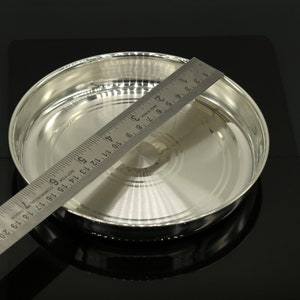 999 Pure Sterling Silver Handmade Solid Silver Plate or Tray, Silver ...