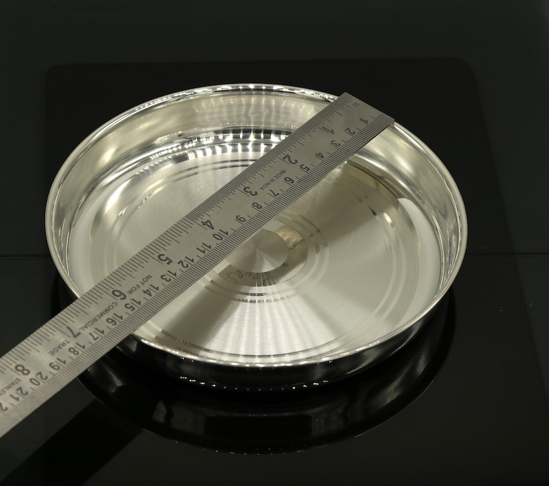 999 Pure Sterling Silver Handmade Solid Silver Plate or Tray - Etsy