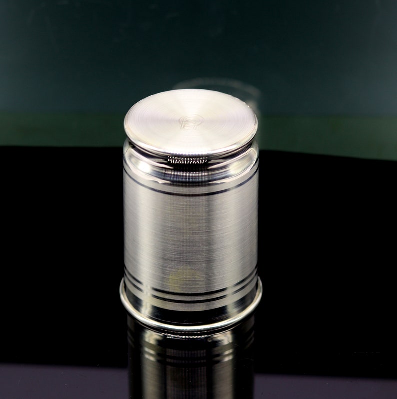 Pure 999 Fine Silver Handmade Vessel Water/milk Glass | Etsy