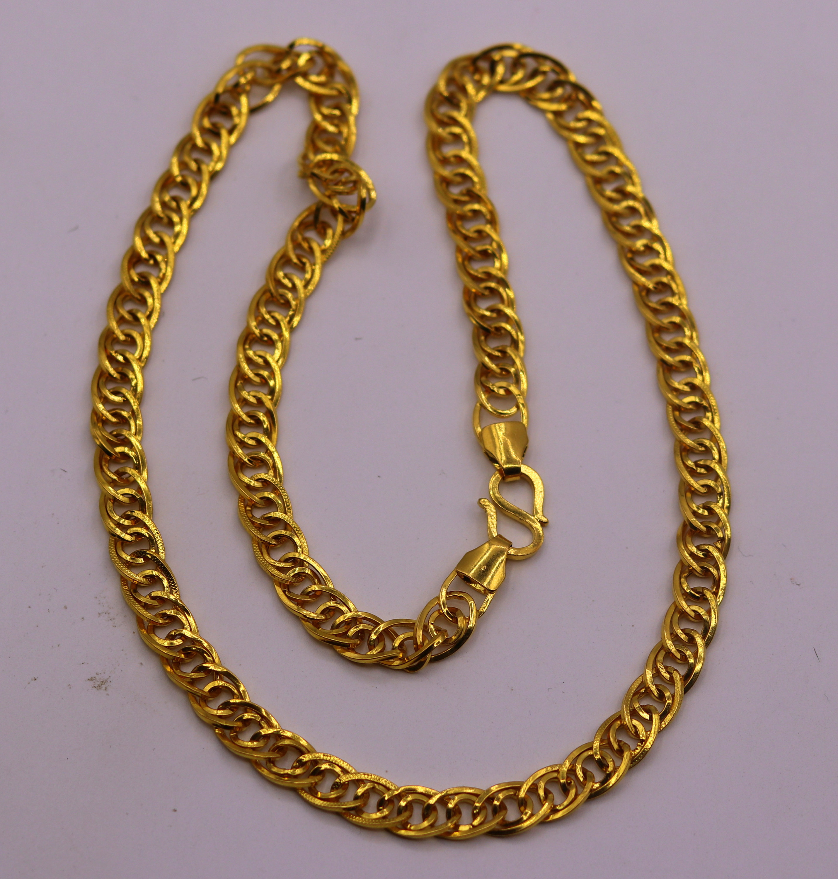 22k Yellow Gold Certified Authentic Chain Necklace Gorgeous - Etsy