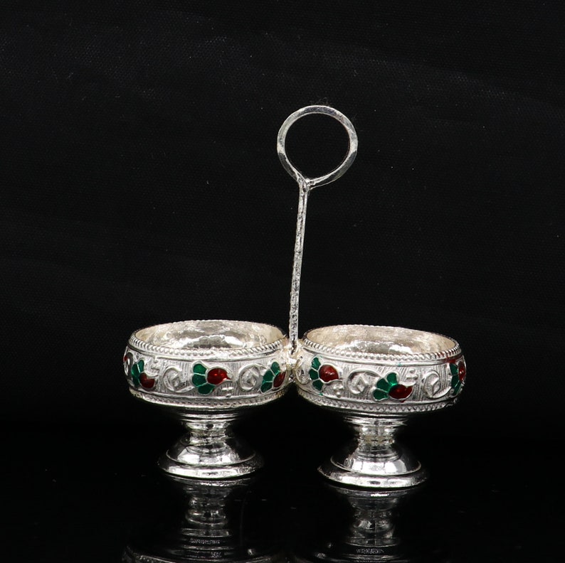 925 Sterling Silver Handmade Customized Work Puja Utensils - Etsy