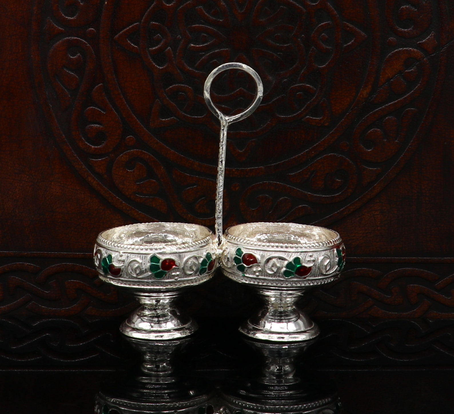 925 Sterling Silver Handmade Customized Work Puja Utensils - Etsy