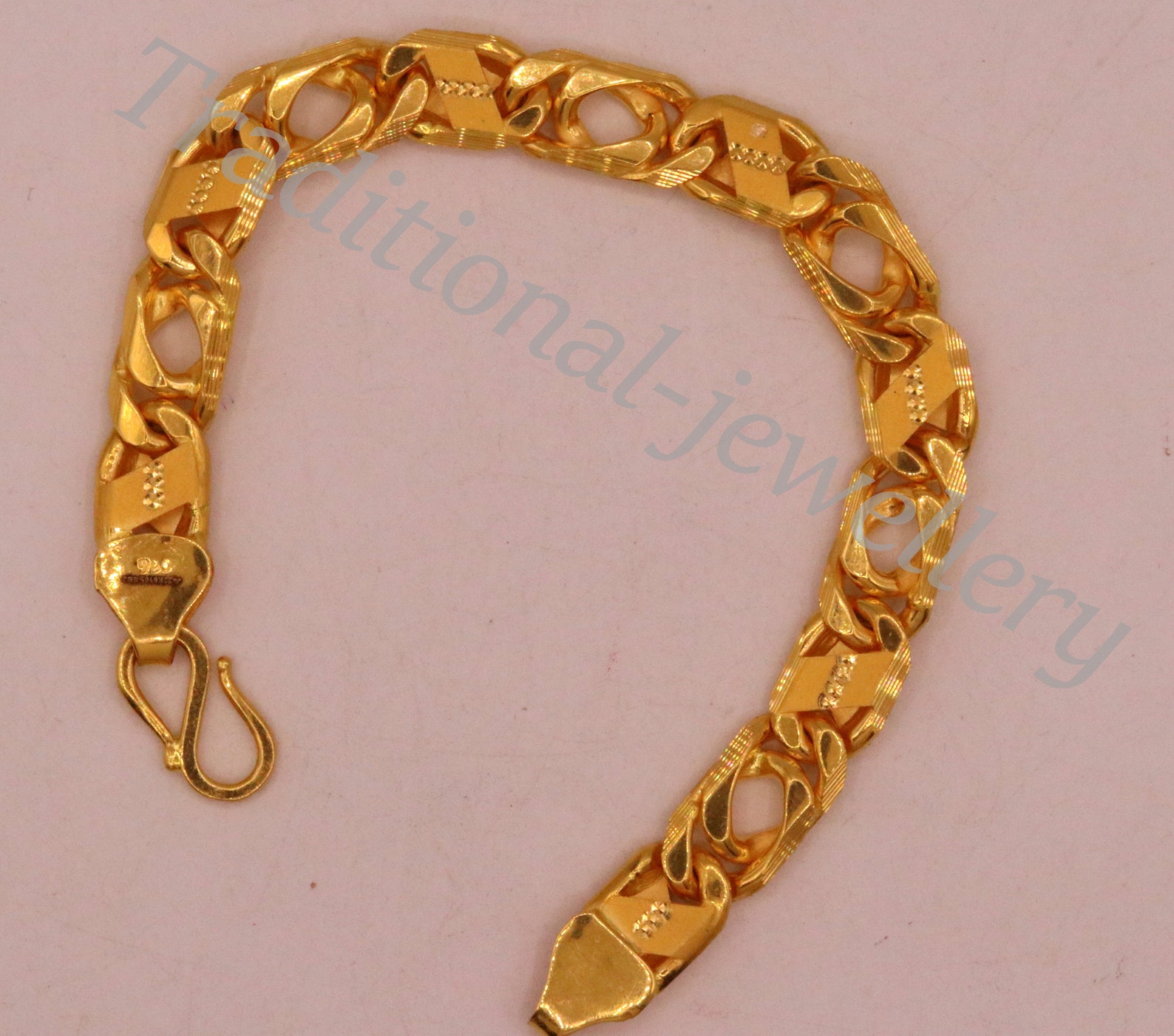 Traditional Navabi Chain Style 22kt Yellow Gold Handmade - Etsy