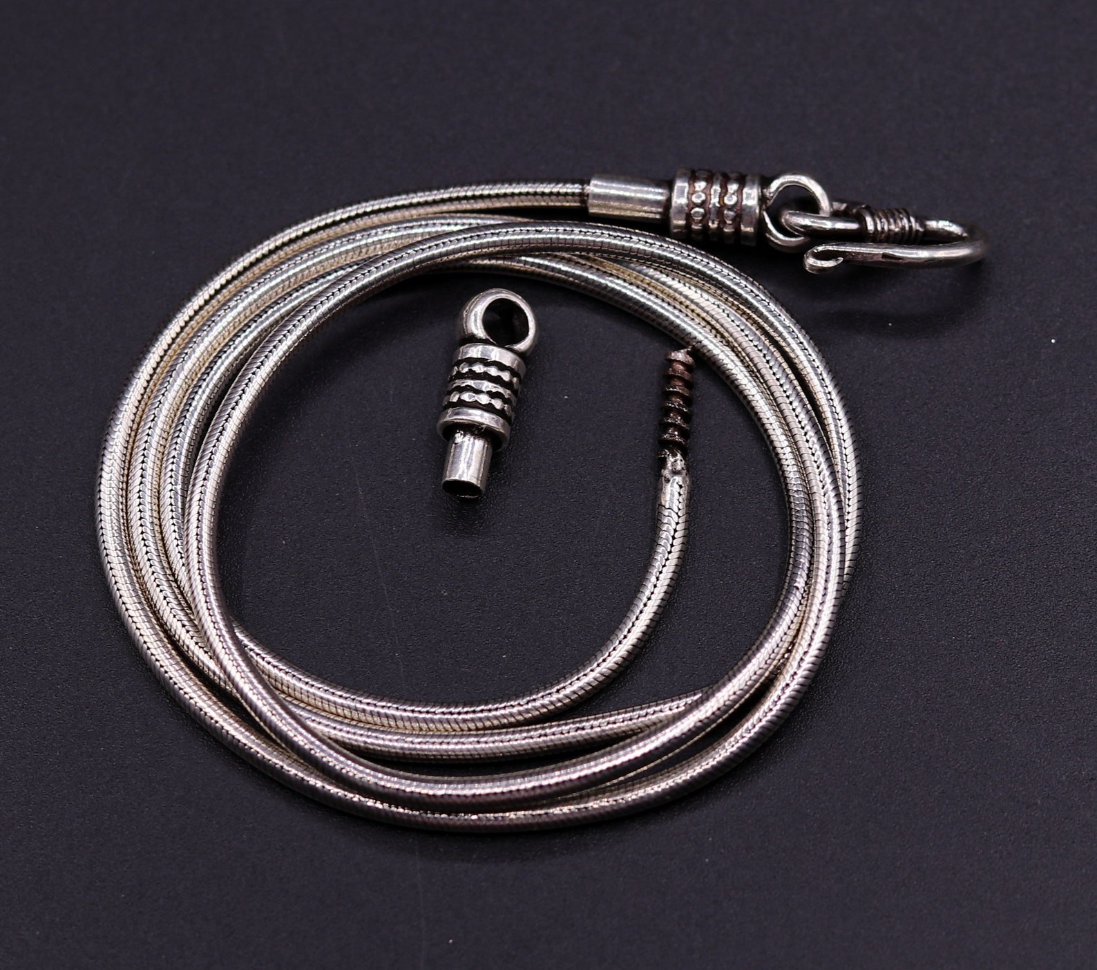 16 to 30 Long Screw Chain 925 Sterling Silver | Etsy