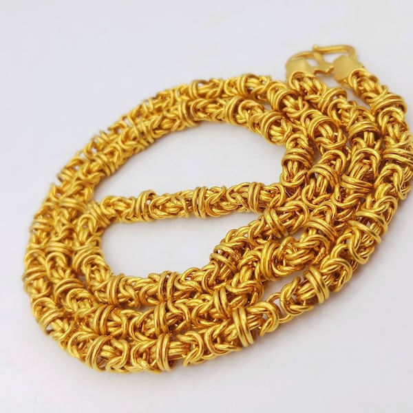 22k Gold Chain - Etsy