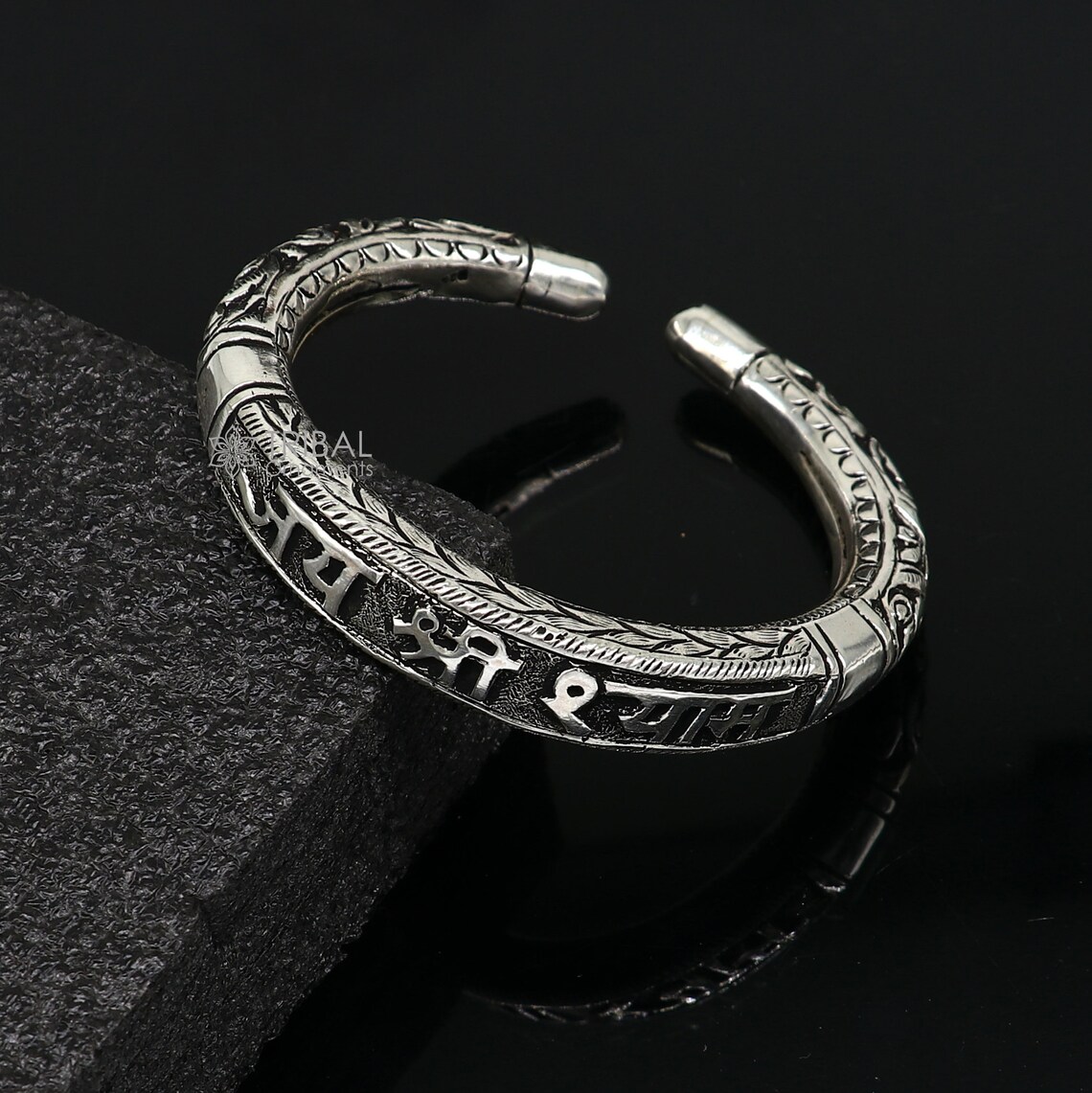 Divine Lord Krishna "jai Shri Shyam" Matra Handmade 925 Sterling Silver ...