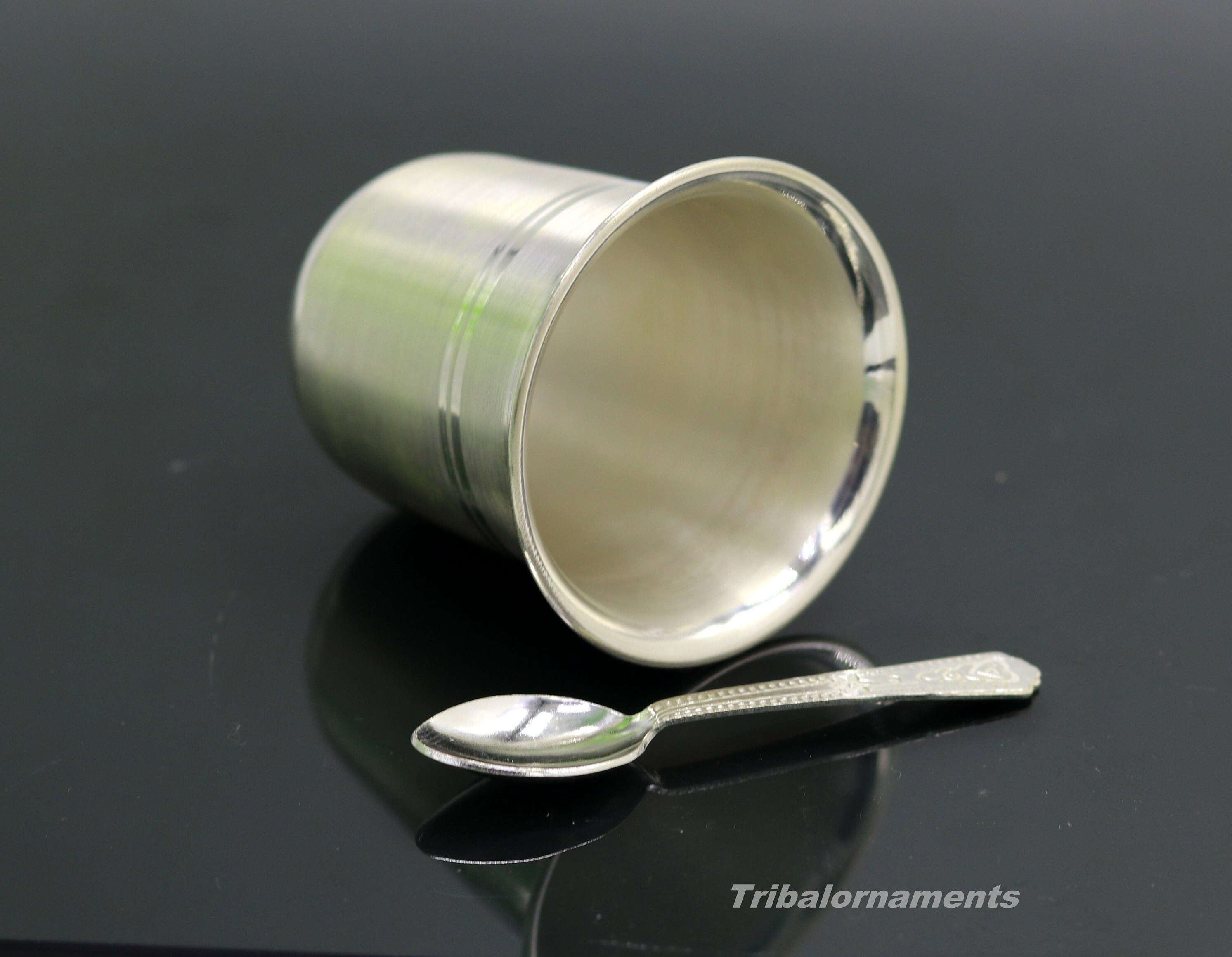 999 Fine Silver Handmade Vessels Water/milk Glass Tumbler - Etsy