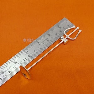 Divine Lord Shiva Trident,925 Sterling Silver Trishul Puja Article ...