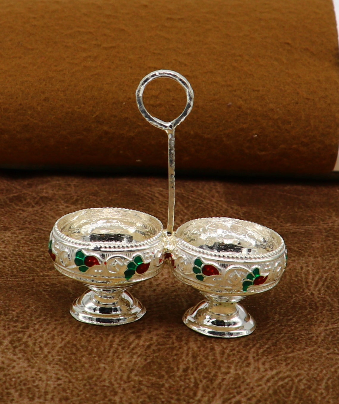 925 Sterling Silver Handmade Customized Work Puja Utensils - Etsy