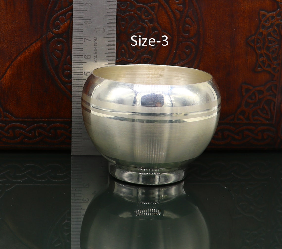 999 Fine Silver Handmade Baby Food Bowl All Sizes Silver Bowl - Etsy