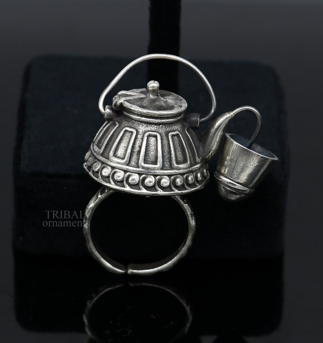 925 Sterling Silver Traditional Vintage Tea Pot Design Handmade Stylish ...
