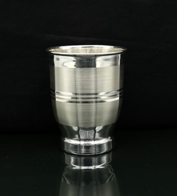 925 Sterling Silver Handmade Design Water or Milk Glass Cup - Etsy