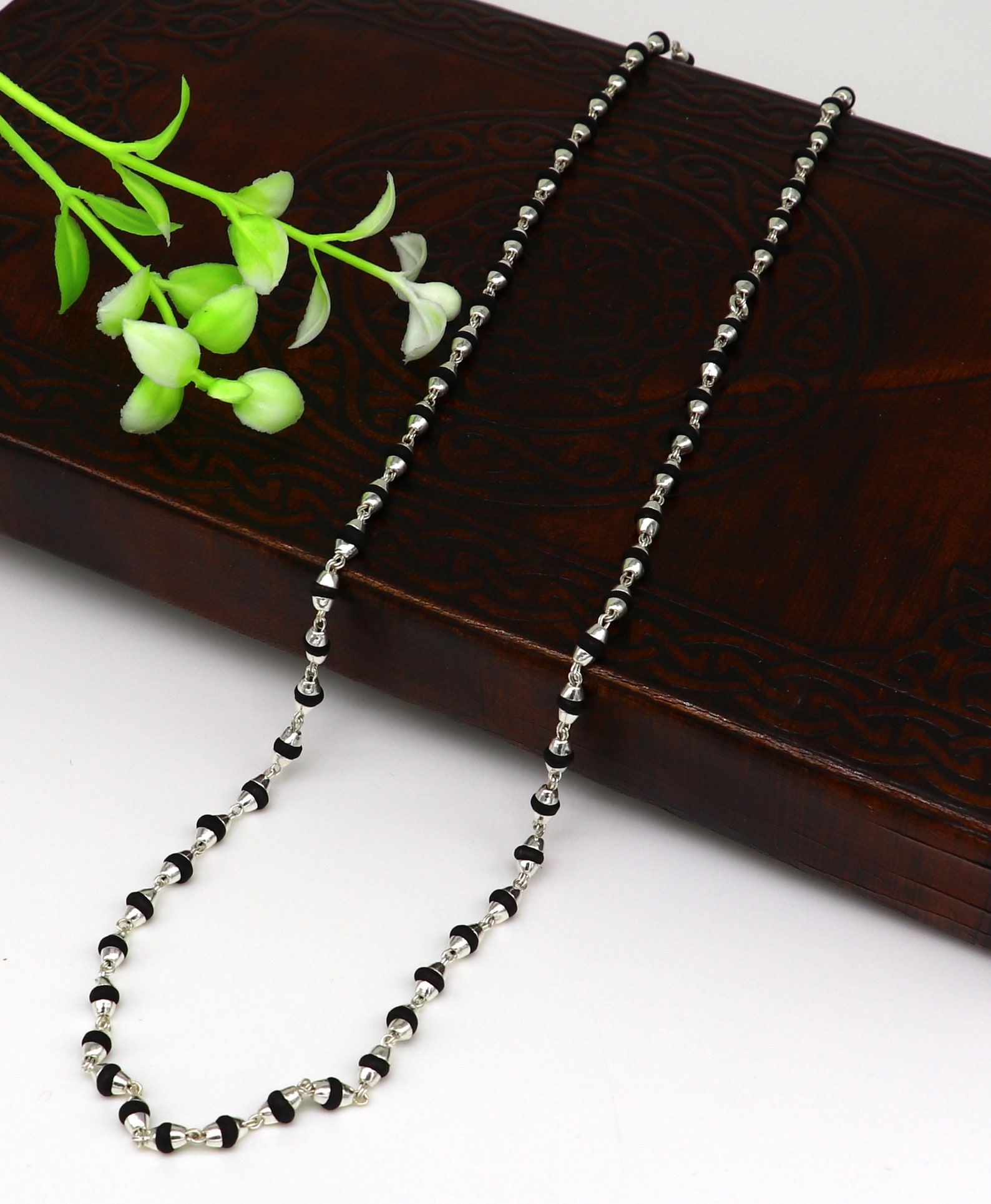 Basil Rosary Tulsi Bead Mala Chain Size 24 Inch 4 Mm Width - Etsy