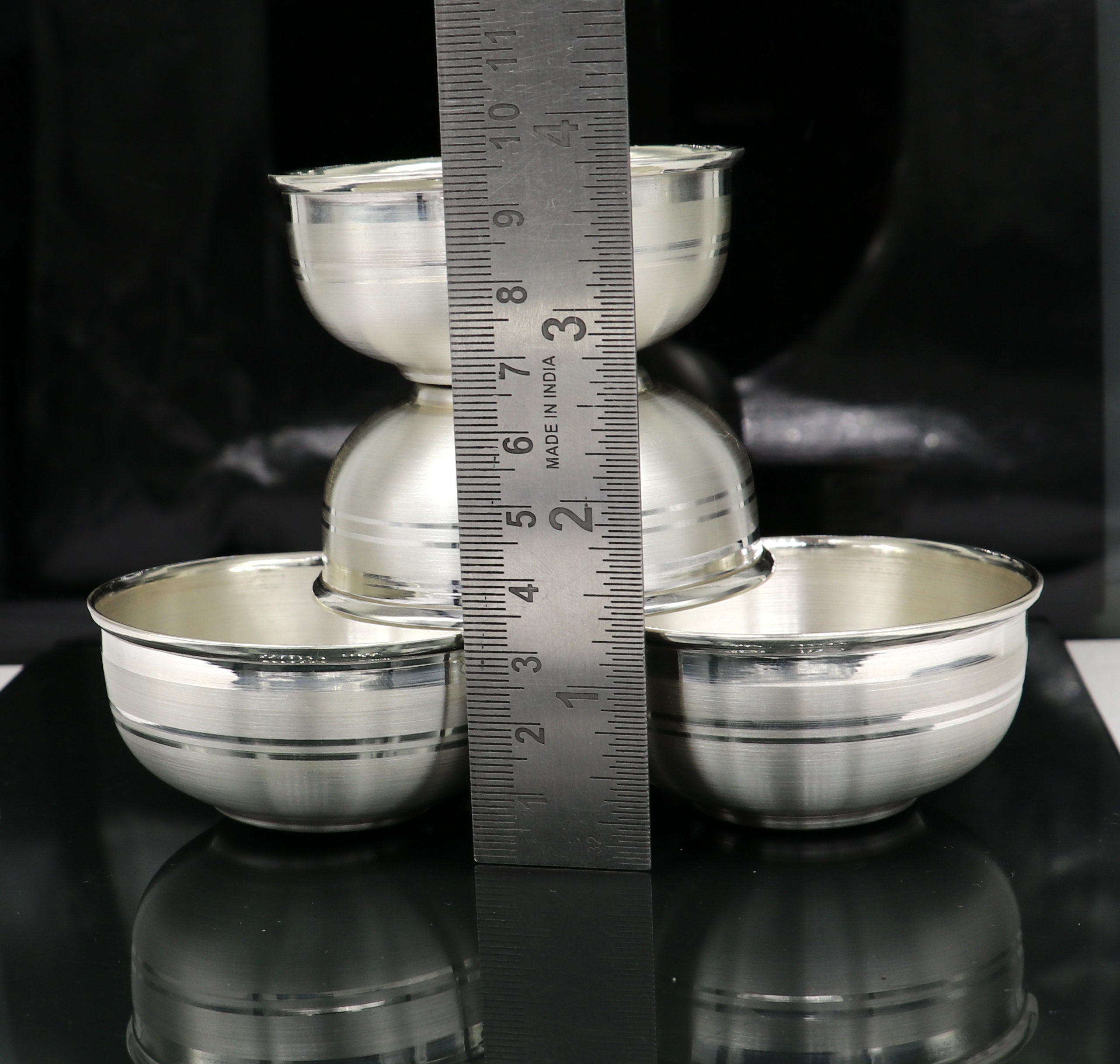 999 Fine Silver Bowl/tray Set Silver Vessel Silver Baby - Etsy