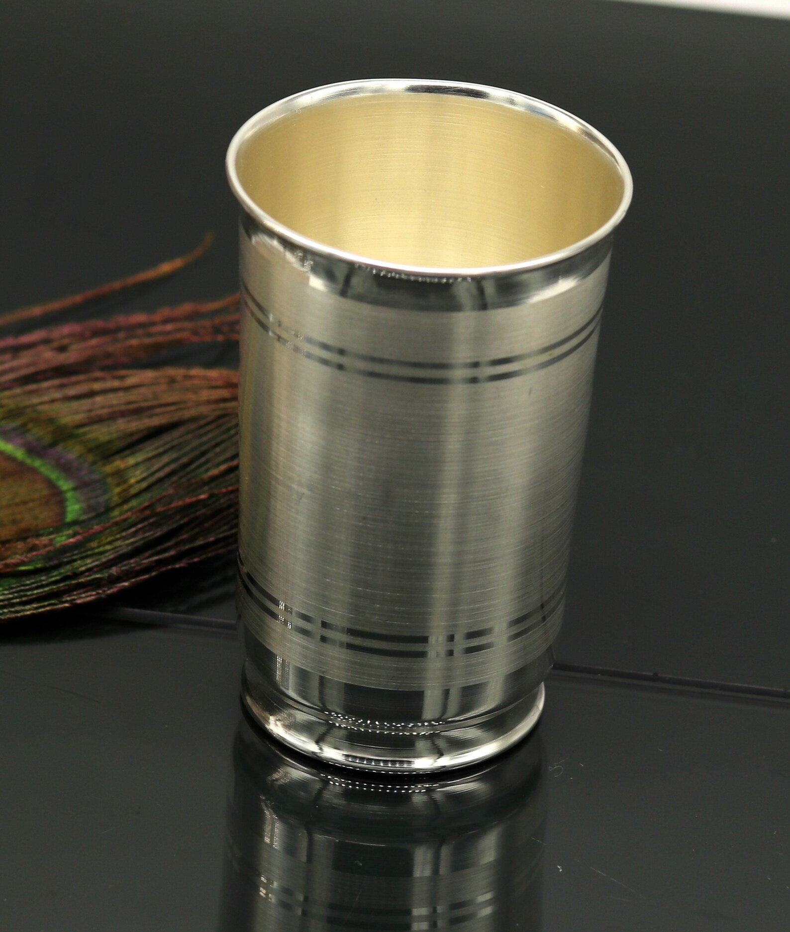 Pure 999 Fine Silver Handmade Vessels Water/milk Glass - Etsy