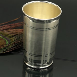 Pure 999 Fine Silver Handmade Vessels, Water/milk Glass Tumbler, Silver ...