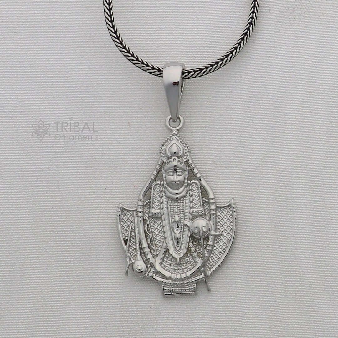 925 Sterling Silver Lord Krishna/ Shreenath Ji, Amazing Divine Pendant ...