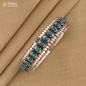 925 Sterling Silver Customized Vintage Antique Design Turquoise Stone ...