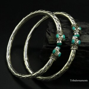 Vintage Antique Style 925 Sterling Silver Handmade Foot Kada Anklet ...